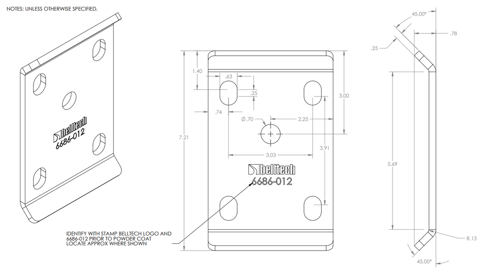 Single Pin U-Bolt Plates – Belltech Metal Works